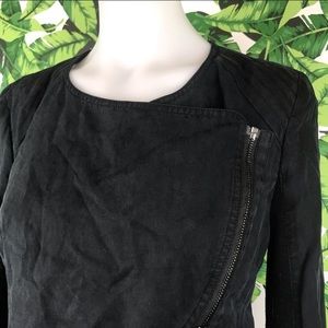 McGinn | Jackets & Coats | Mcginn Anthro Black Moto Jacket Size Medium ...